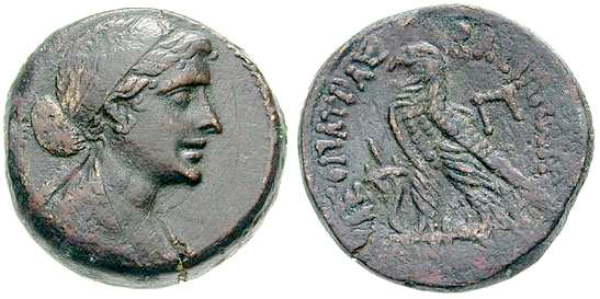 A Two Thousand-Year-Old Coin of Cleopatra VII – The Blue and White